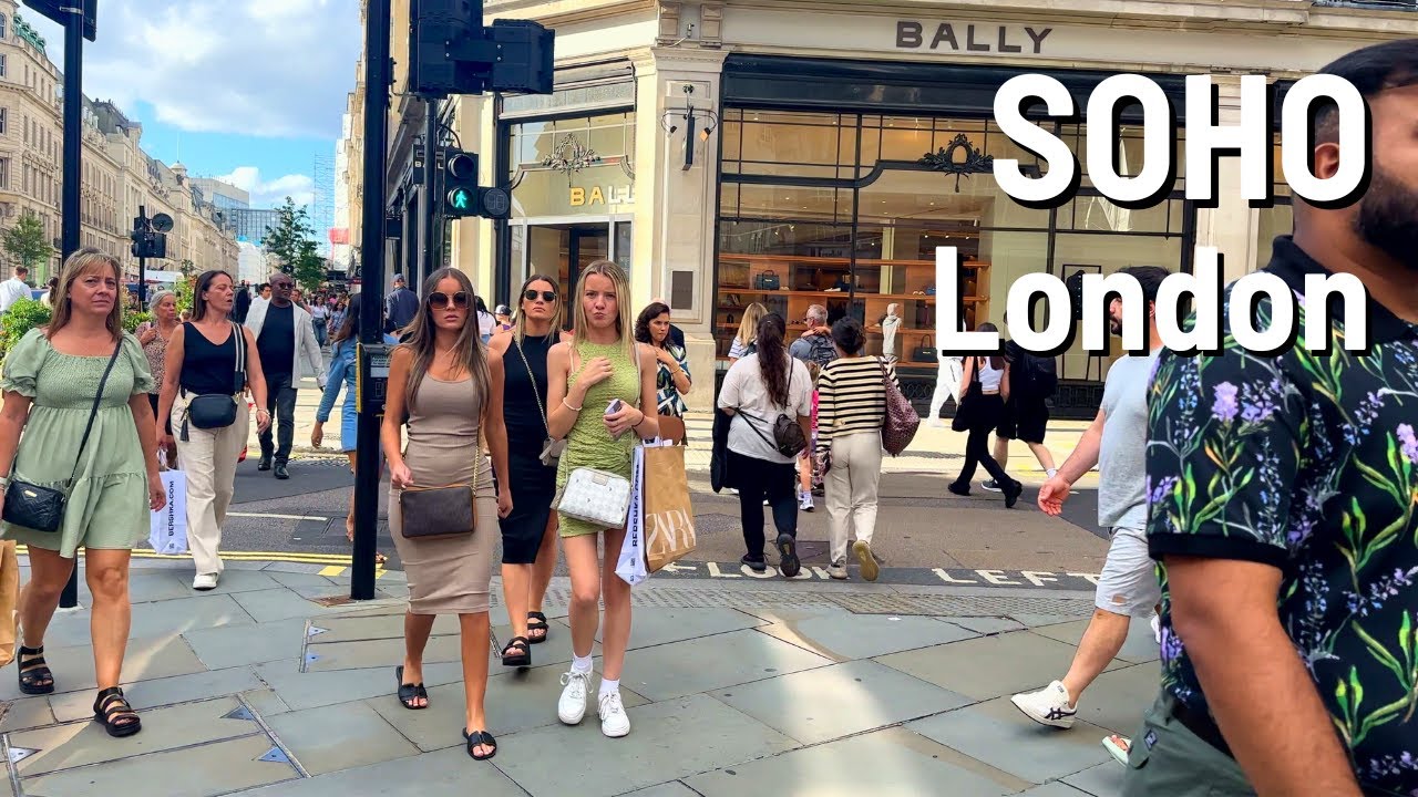 LONDON Soho 🇬🇧 Summer Walk Route - YouTube