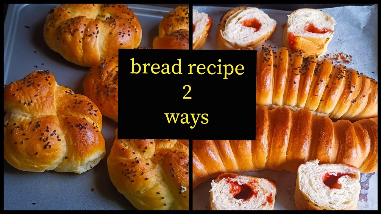 How to make Jam filled bread at home./Homemade bread #bread # ...