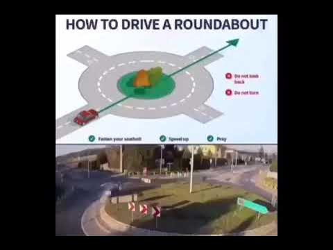 How to drive a roundabout - YouTube