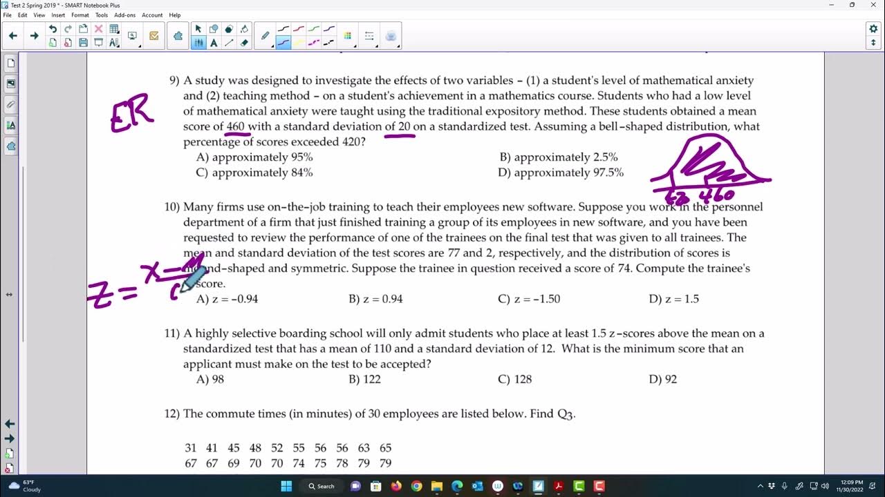 Math 1401 Test 2 Spring 2019 - YouTube