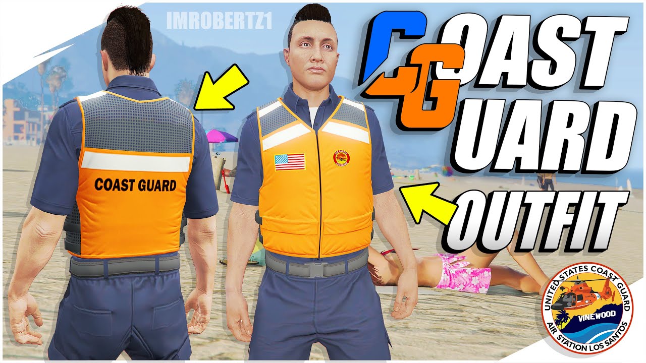 GTA 5 Lifeguard Coast Guard Outfit in GTA Online GTA 5 Glitches - YouTube