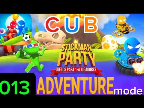 Stickman Party - Part 6: Raw 4-Player Battle (Pure Skill) ⚔️