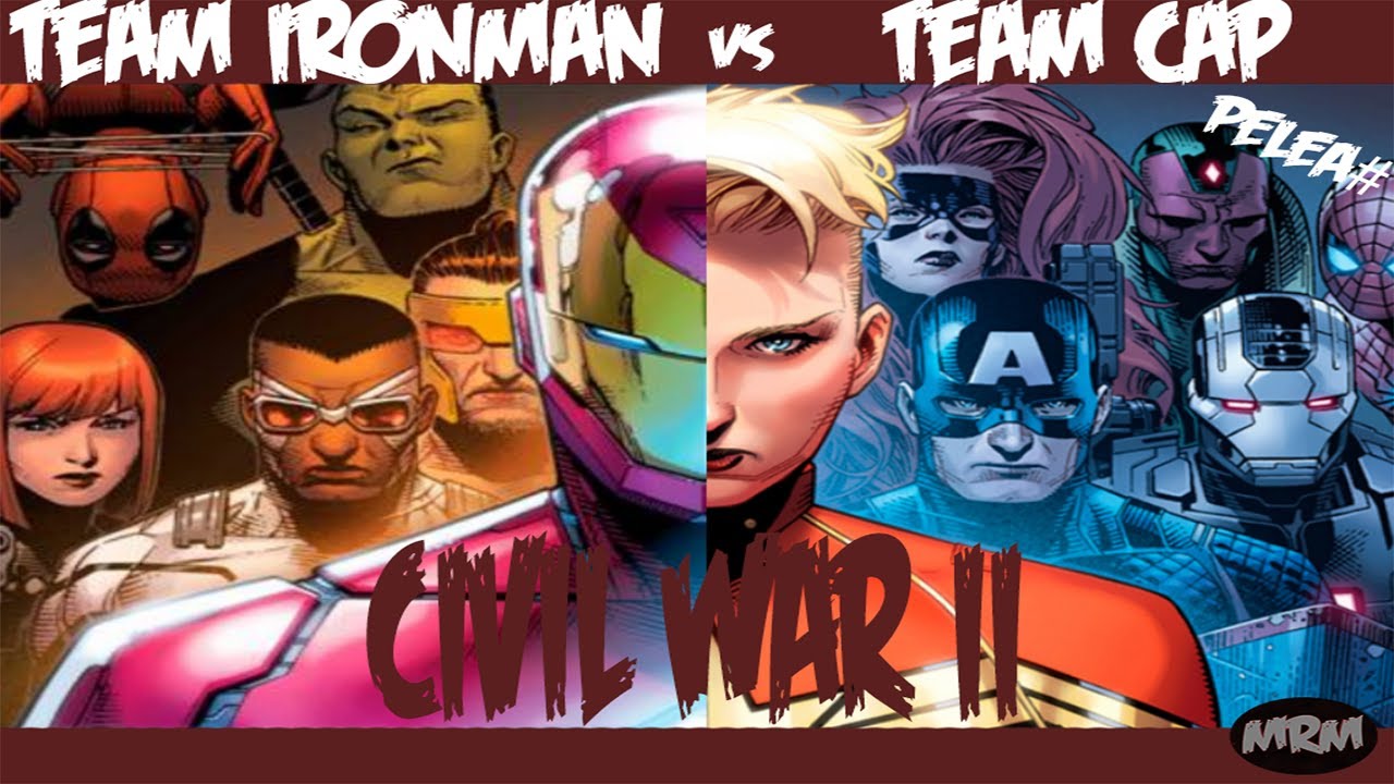 Team Iron Man vs Team Cap Marvel!! Civil War II - Pelea# Español HD ...