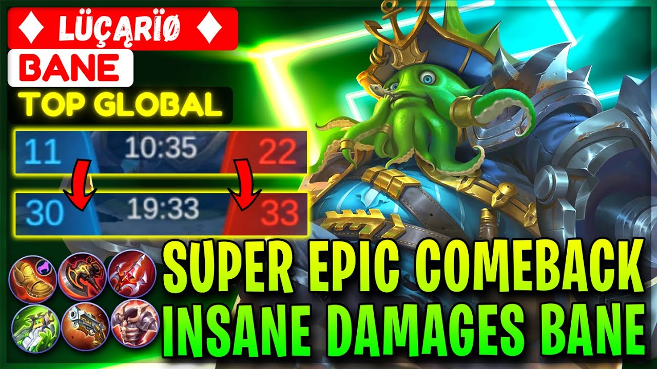 Super Epic Comeback, Insane Damages Bane [ Top Global Bane ] ♦ LÜÇĄRÏØ ...