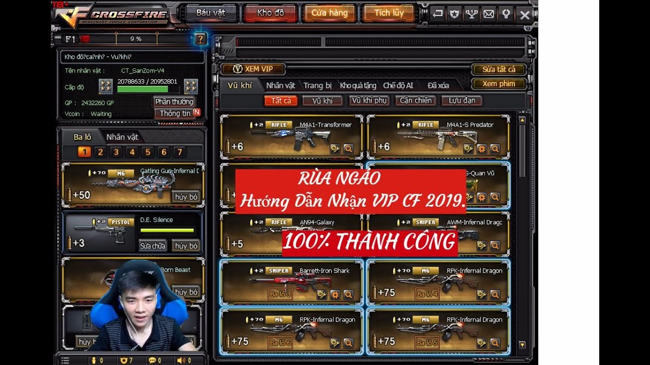 Hướng Dẫn Nhận Súng VIP CF Miễn Phí 2019 - YouTube
