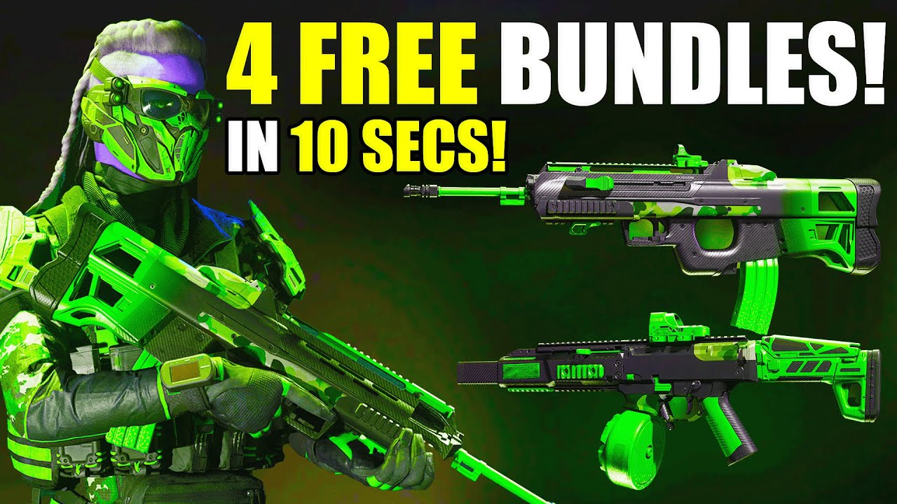 *SUPER FAST* Unlock 4 x FREE BUNDLES in 10 Seconds! (New Free MW3 ...