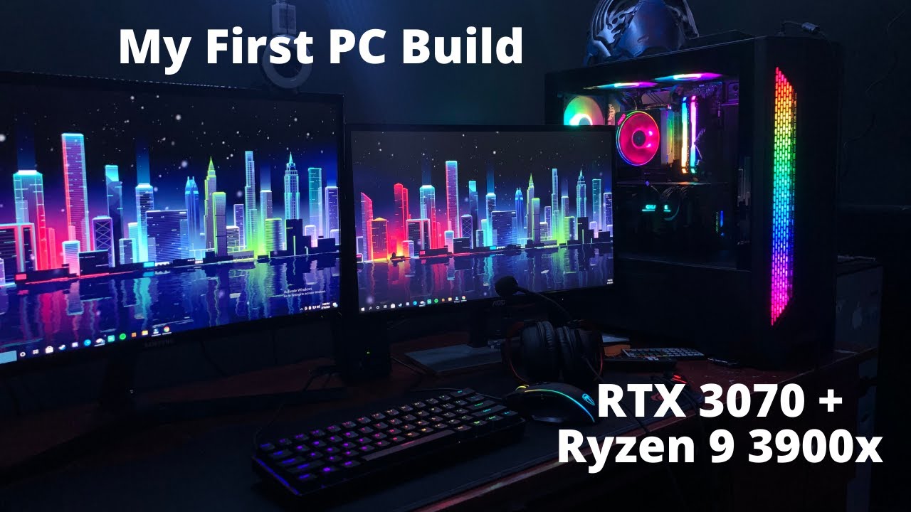 Building my own PC (RTX 3070 + Ryzen 9 3900x) - YouTube