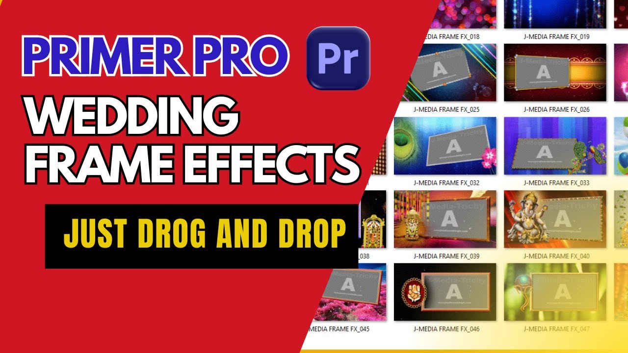 Adobe Primer Pro Wedding Frame FX | Just Drog And Drop Frame Effects ...