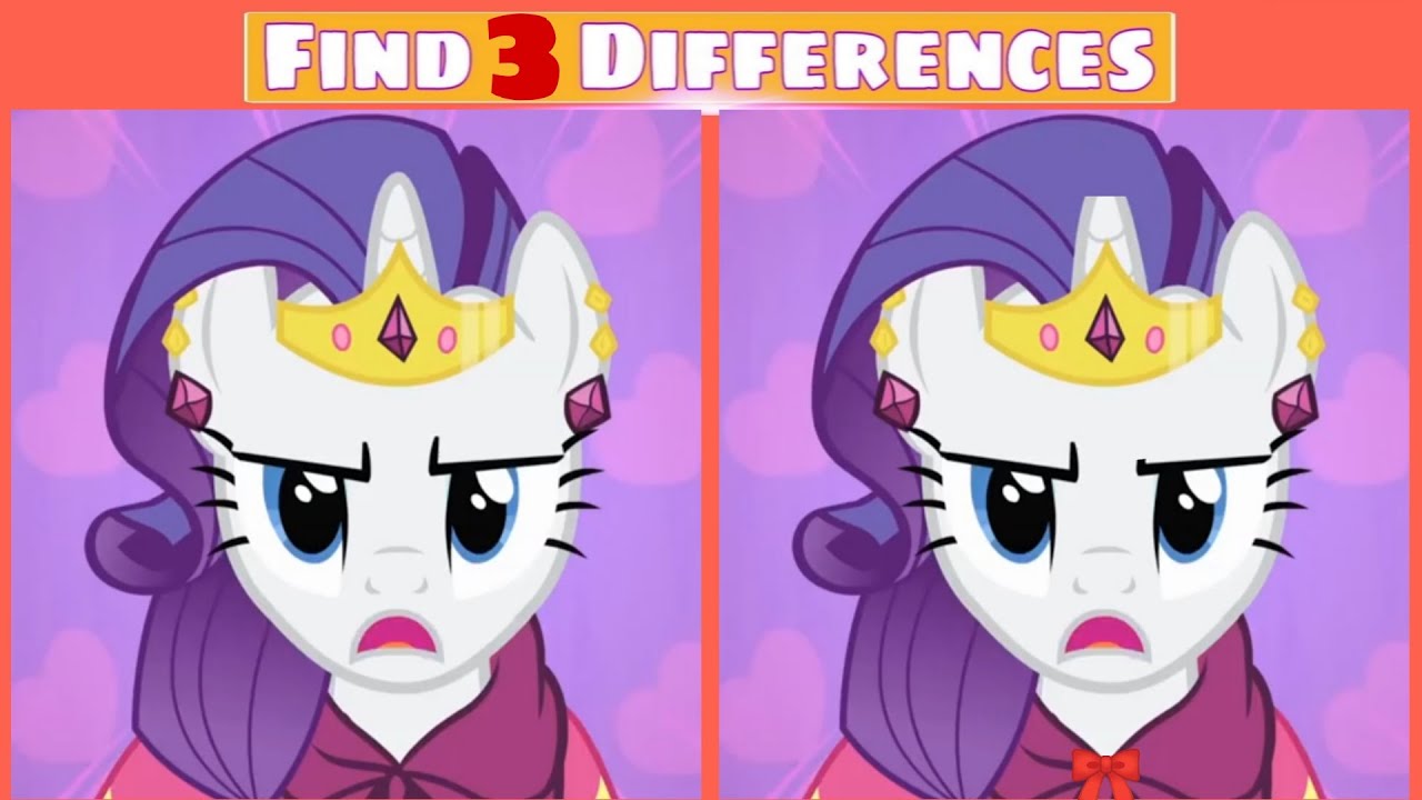Find The Difference Part 19 - My Little Pony Version - YouTube