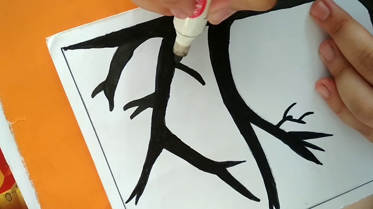 cara menggambar teknik blok (Siluet) dengan simpel - YouTube