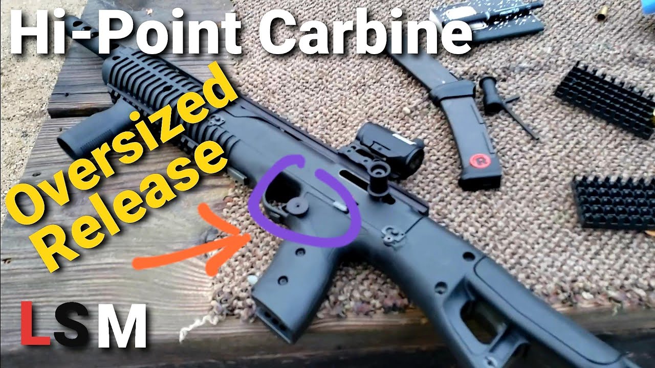 Hi-Point Carbine Oversized Mag Release - YouTube
