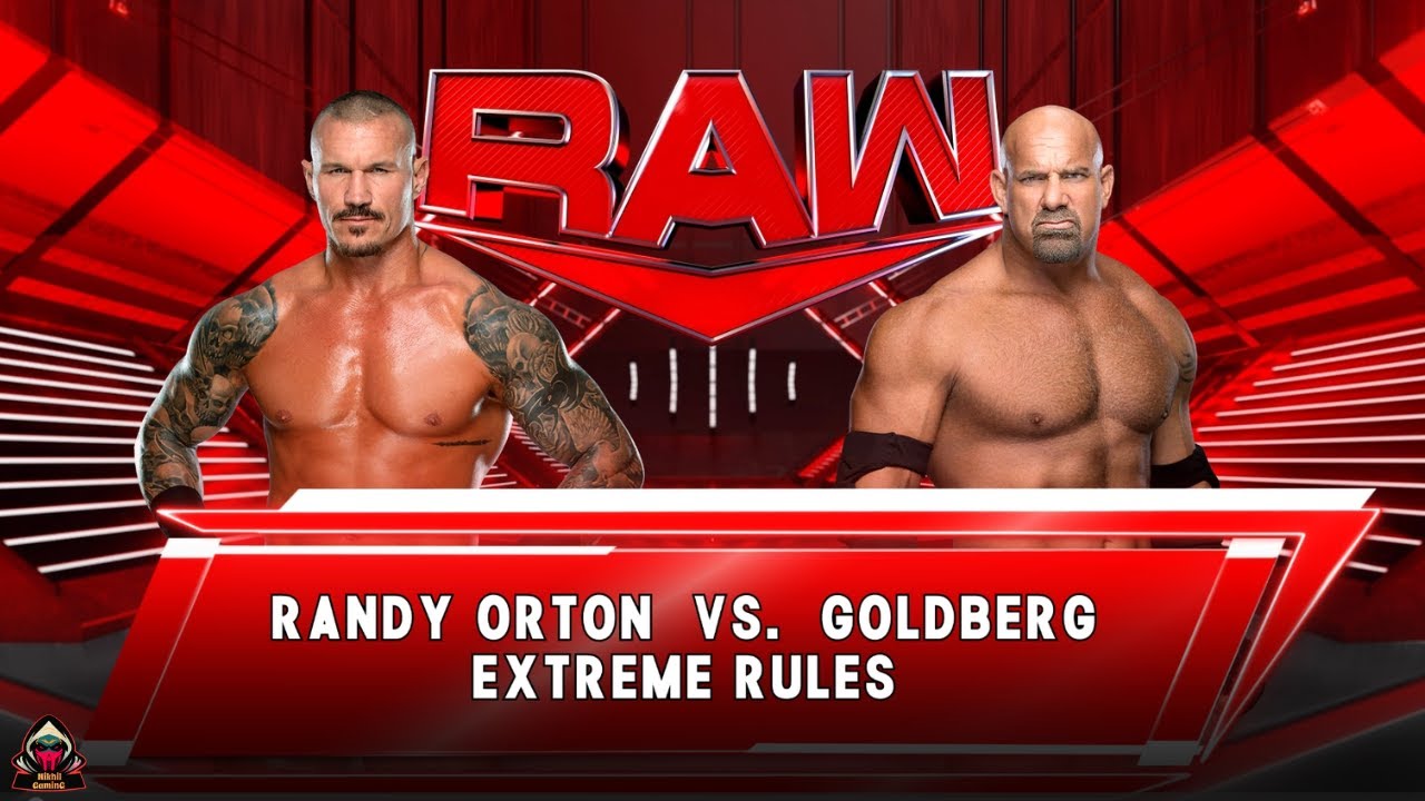 FULL MATCH - Goldberg vs Randy Orton RAW WWE 2K23 - YouTube