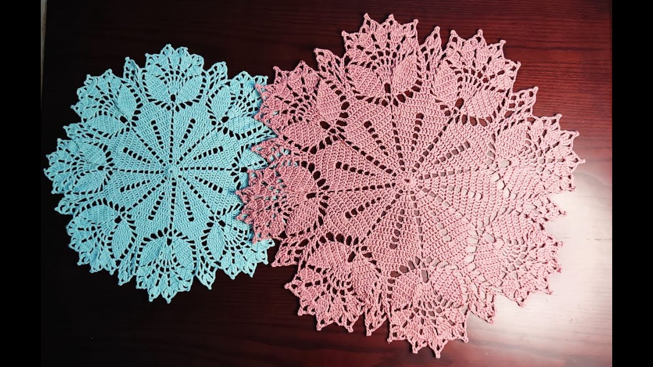 How To Crochet A Tulip Doily By Yarns & Threads | Part #1 - YouTube