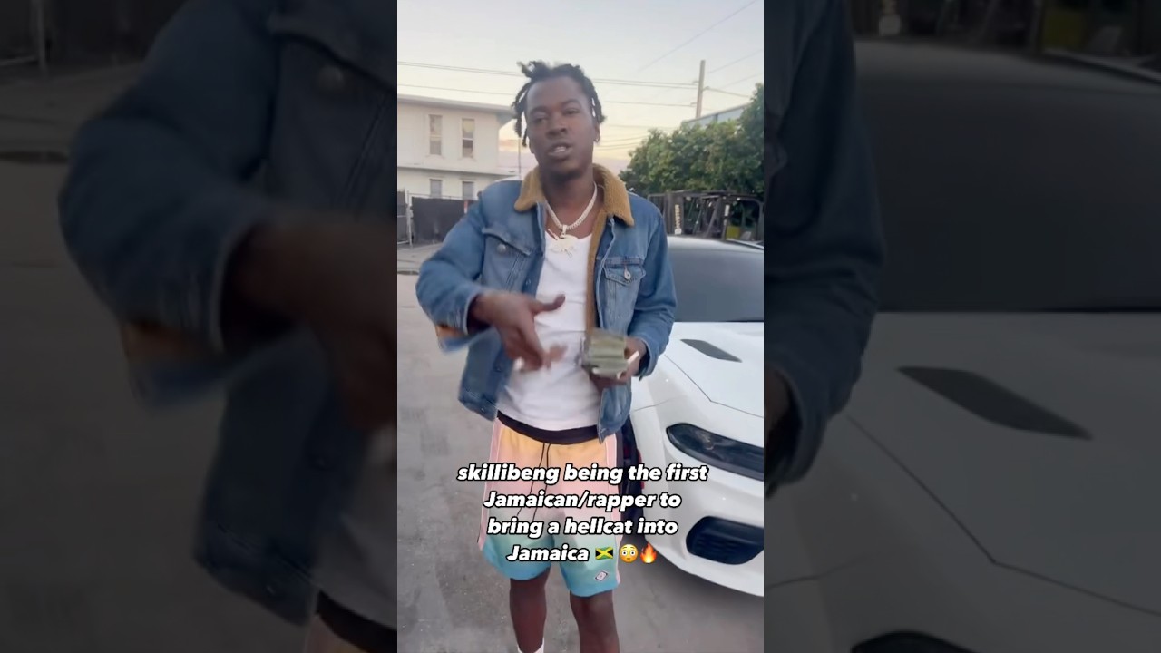 skillibeng being the first Jamaican/rapper to bring a hellcat into ...