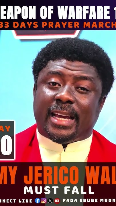 Day 20: 33days prayer march. Topic: My JERICHO WALL MUST FALL! - YouTube