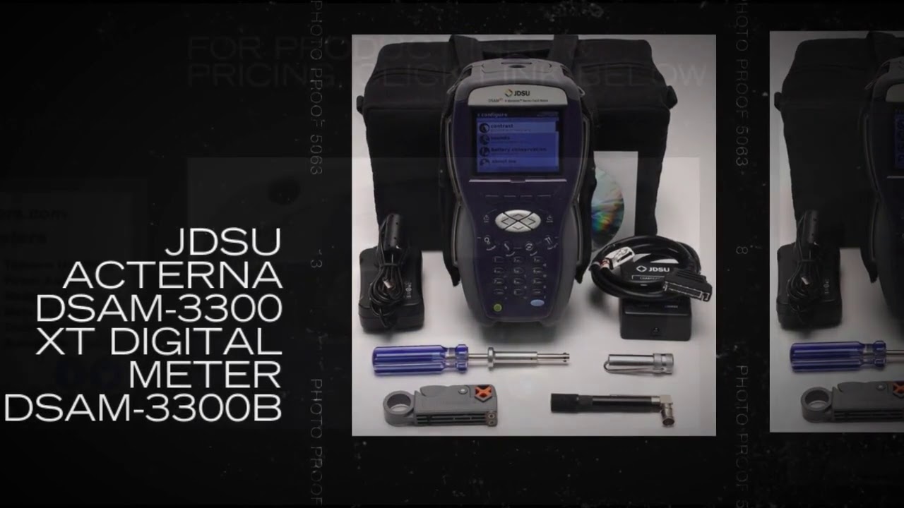 JDSU Acterna DSAM-3300 xt Digital Meter DSAM-3300B - YouTube