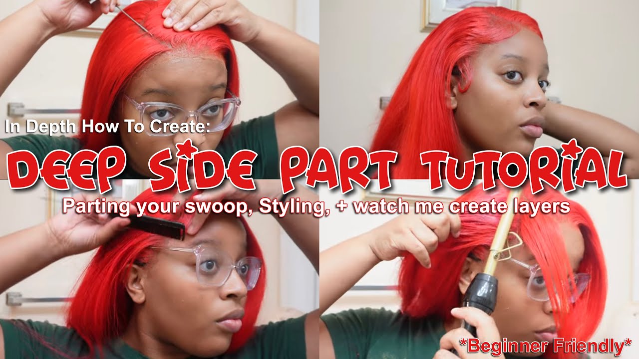 *DETAILED* DEEP SIDE PART + MINI LAYERING TUTORIAL | 13X4 LACE FRONTAL | BEGINNER FRIENDLY - YouTube