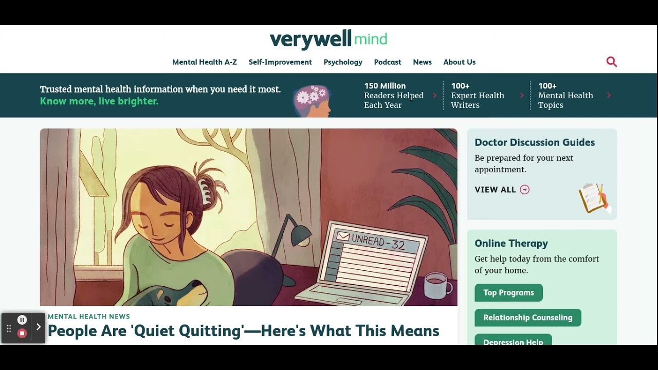 Verywell Mind on Chromebook - YouTube