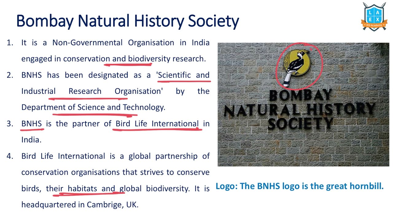 What is Bombay Natural History Society ( BNHS) ? || BNHS అంటే ఏమిటి ...