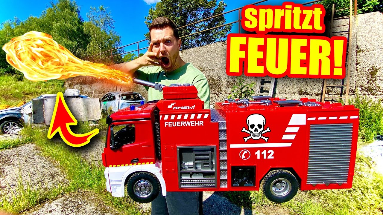Ich VERWANDEL das FEUERWEHR AUTO in ein FLAMMENWERFER FAHRZEUG! - YouTube