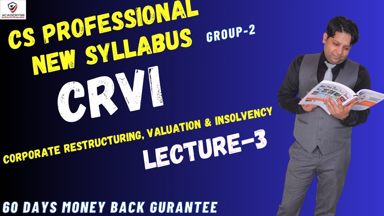 CRVI LECTURE-3 | CS PROFESSIONAL NEW SYLLABUS | CORPORATE RESTRUCTURING ...