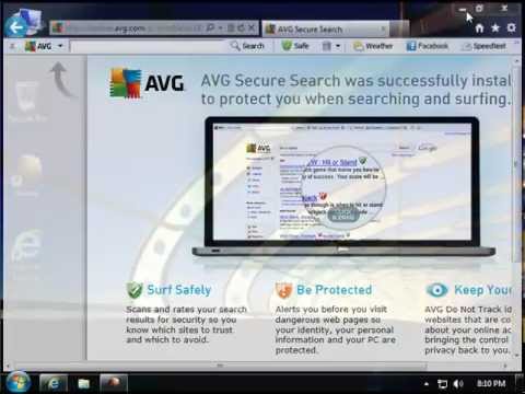 How to Remove AVG Security Toolbar - YouTube