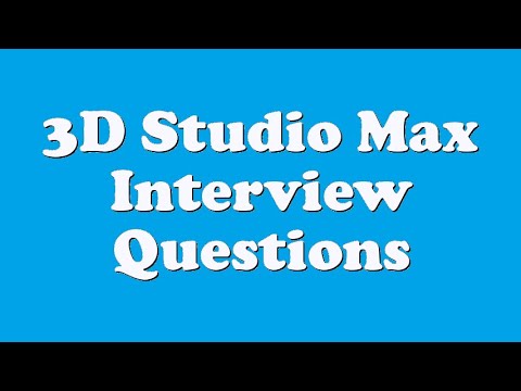3D Studio Max Interview Questions - YouTube