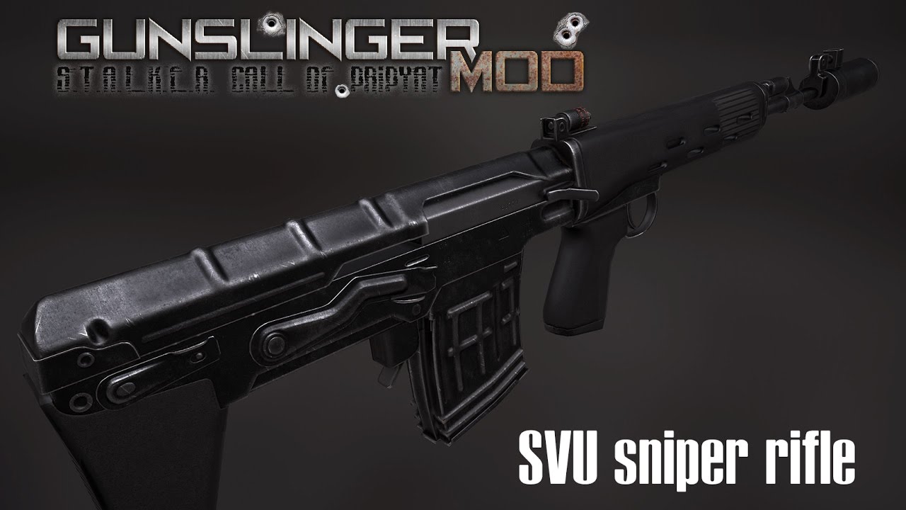 GUNSLINGER mod [S.COP] SVU sniper rifle - YouTube