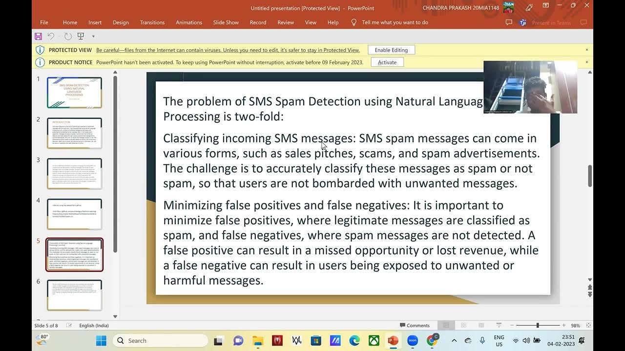 SMS SPAM DETECTION USING NATURAL LANGUAGE PROCESSING - YouTube