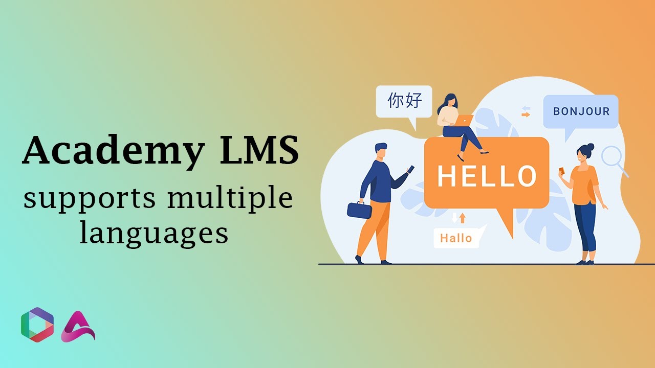 Academy LMS supports multiple languages - YouTube