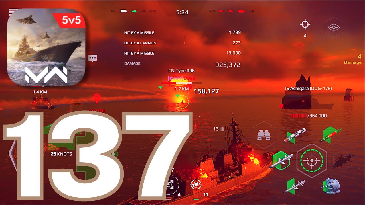 MODERN WARSHIPS: Sea Battle Online - Gameplay Walkthrough Episode 137 ...