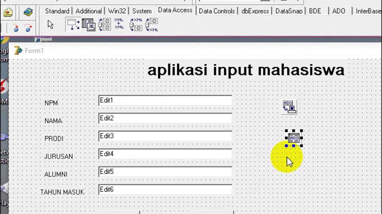 cara membuat aplikasi input data sederhana - YouTube