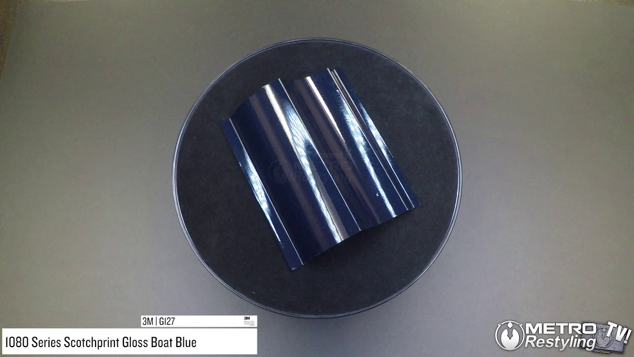 3M 1080 Gloss Boat Blue G127 Vinyl Wrap Car Wrapping Film - YouTube
