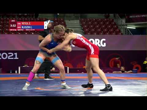 1/8 WW - 53 kg: Z. YETGIL (TUR) v. J. BLASZKA (NED)
