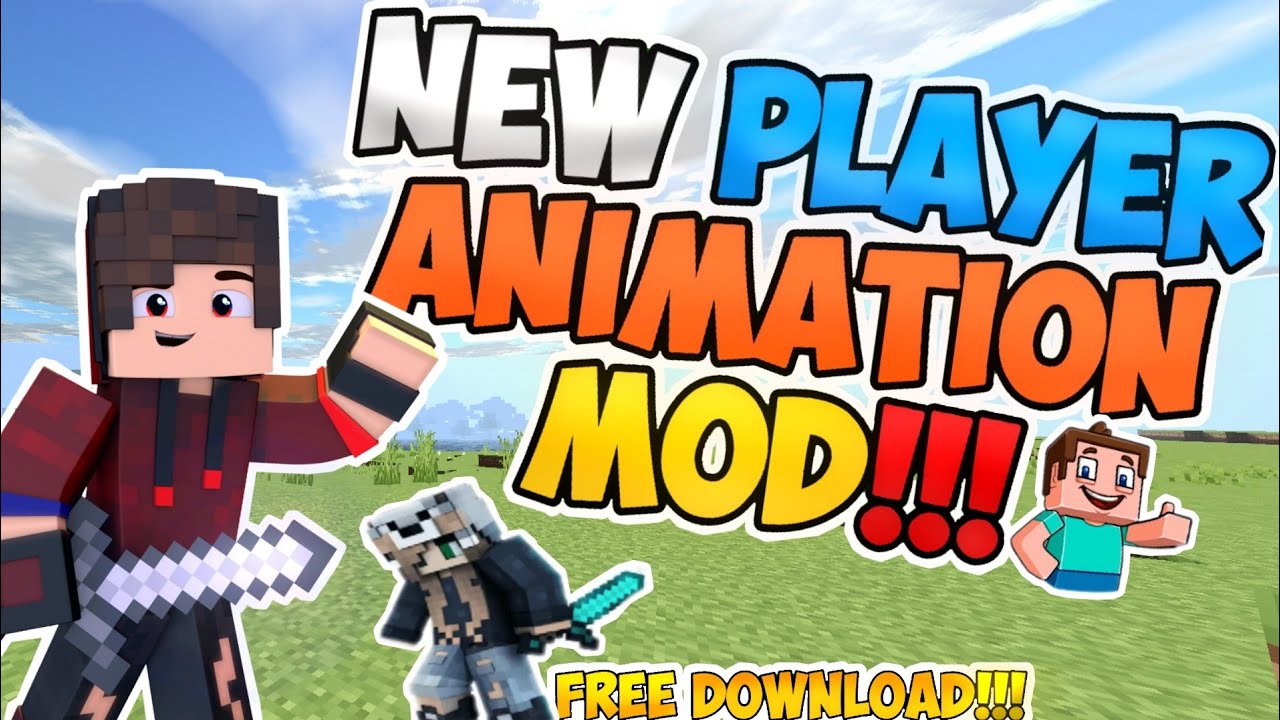 New Player Animation Mod for minecraft bedrock Edition [1.17+ &1.18 ...