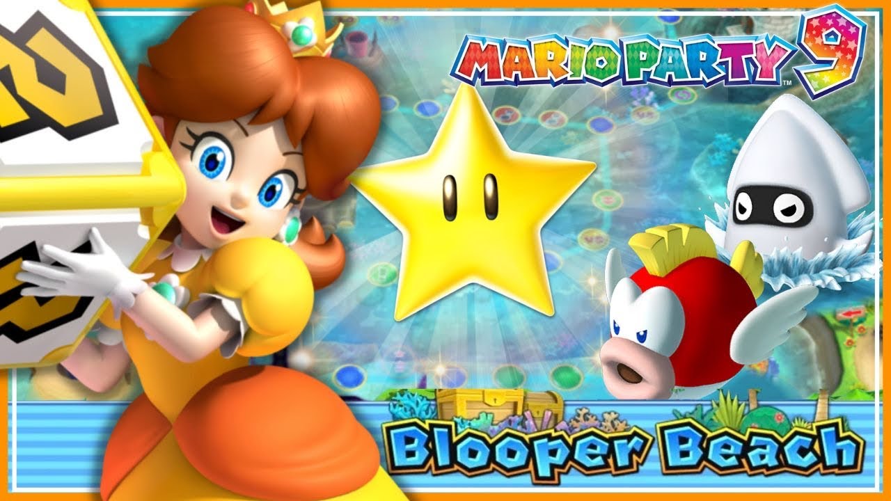 Mario Party 9 - Solo Mode (Blooper Beach) | Daisy Gameplay - YouTube