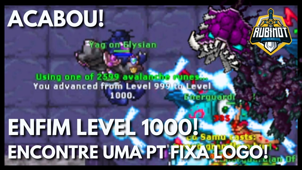 LEVEL 1K GRAÇAS A ESSAS 2 HUNTS 🙌 - RUBINOT #12 - YouTube