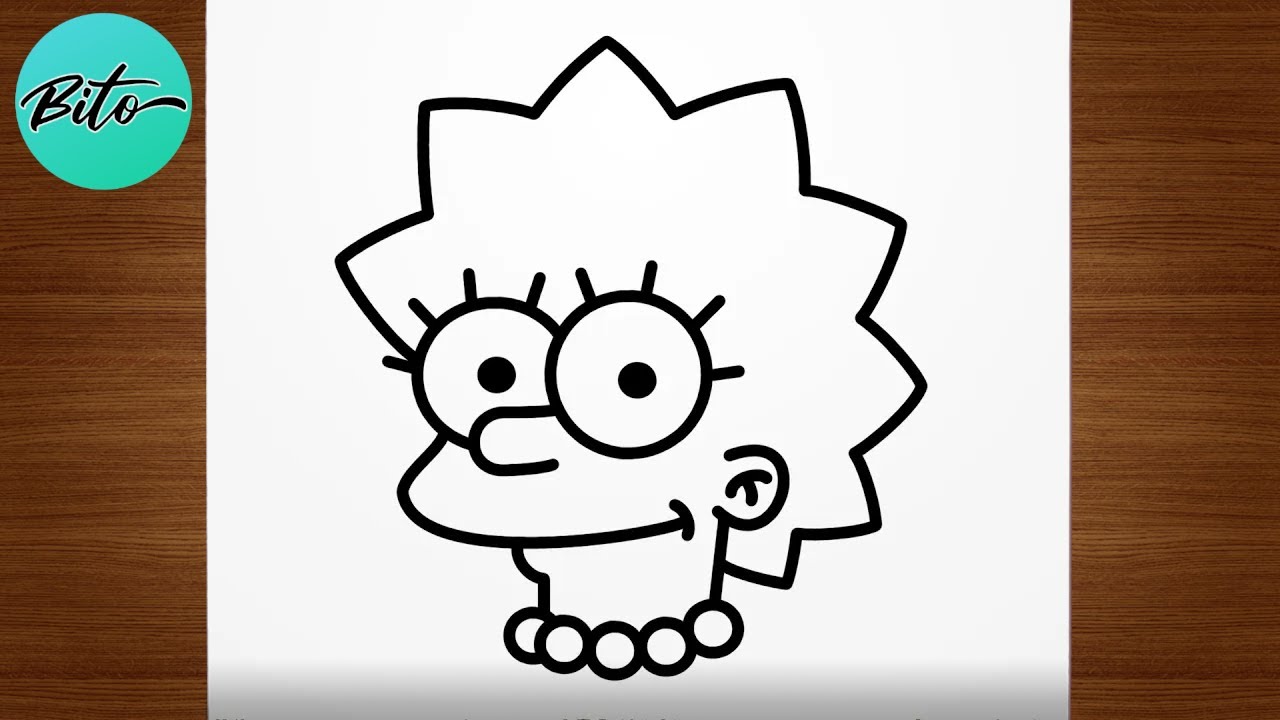 Como desenhar a LISA SIMPSON passo a passo, fácil e rápido - YouTube