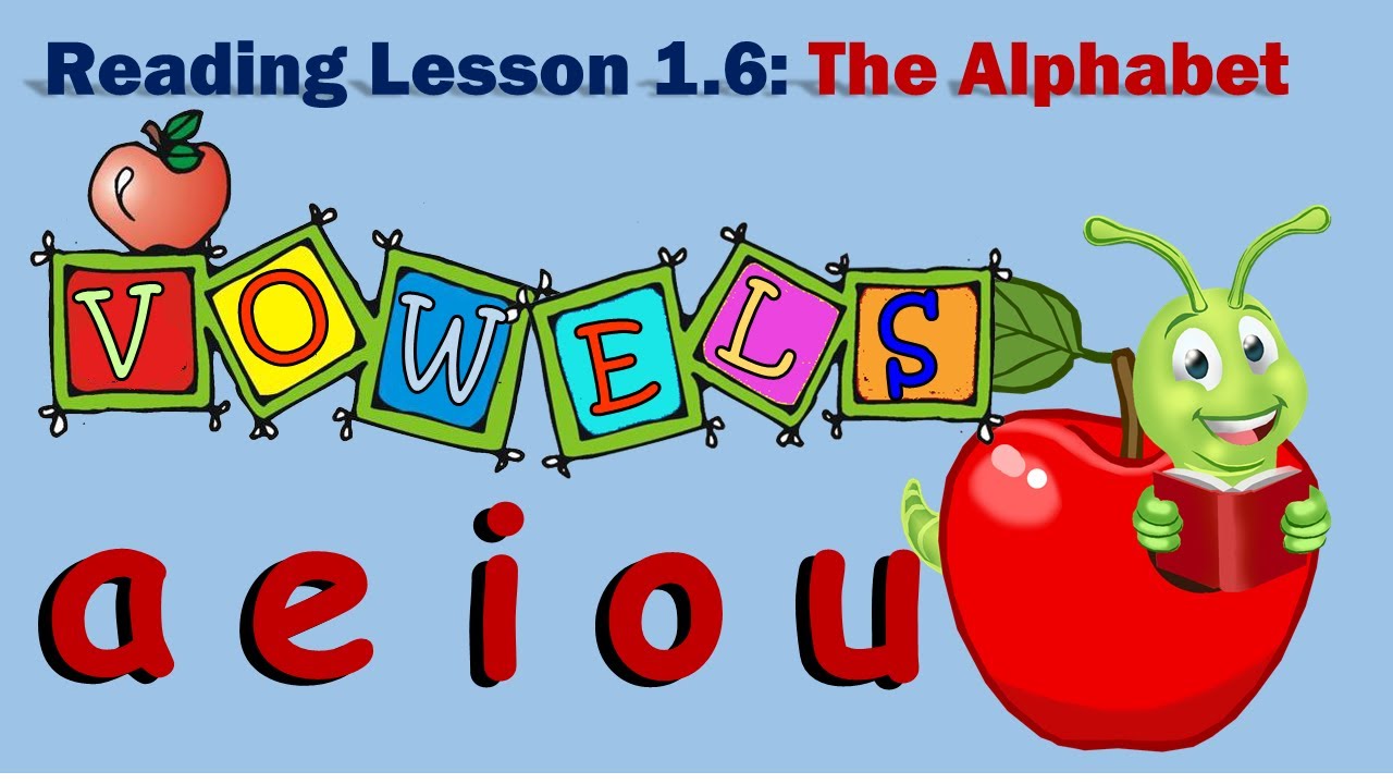 Reading Lesson 1.6 - Vowels (pictures, words and exercises) - YouTube