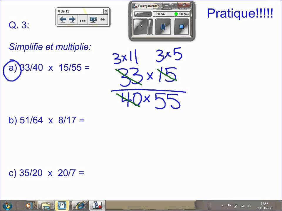 Simplifier pour multiplier les fractions - YouTube