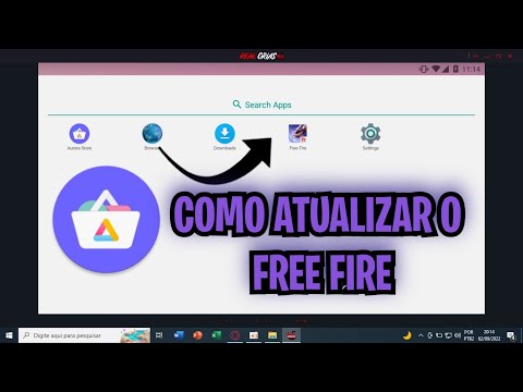 COMO ATUALIZAR O FREE FIRE ,PELO AURORA STORE ATUALIZADO SMART GAGA 2022 - YouTube