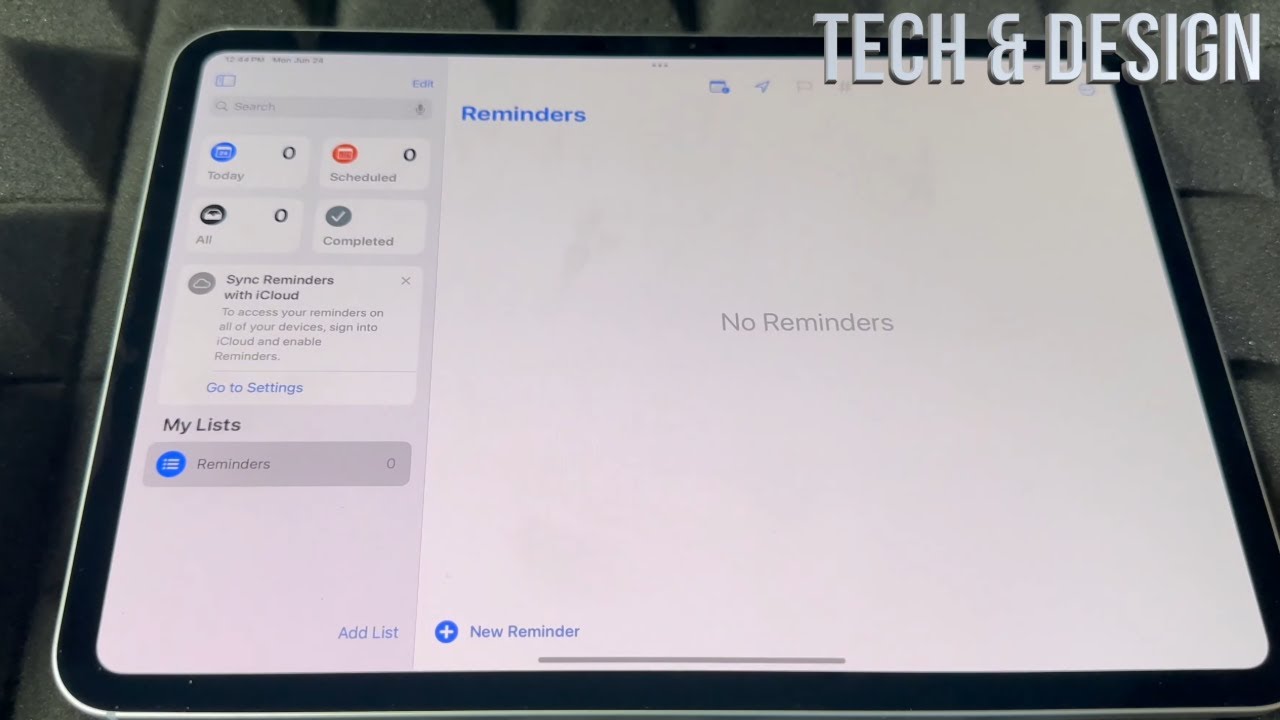 Set Reminders on iPad Pro 11" - YouTube