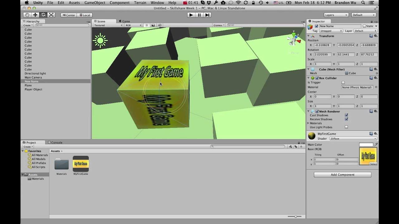 Make Your First Video Game in 4 Weeks with Unity (No Coding) - Material, Texture - YouTube