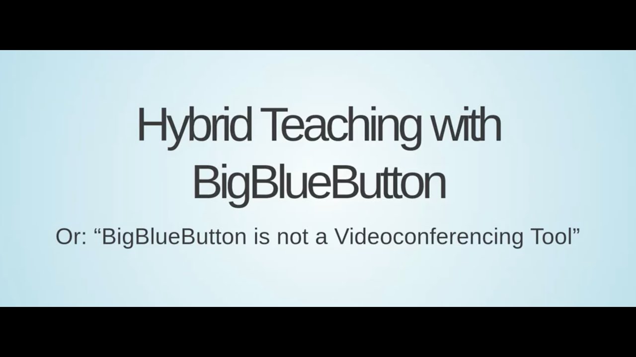 Timo Nogueira Brockmeyer: Hybrid Teaching Setup (BigBlueButton World 2024) - YouTube