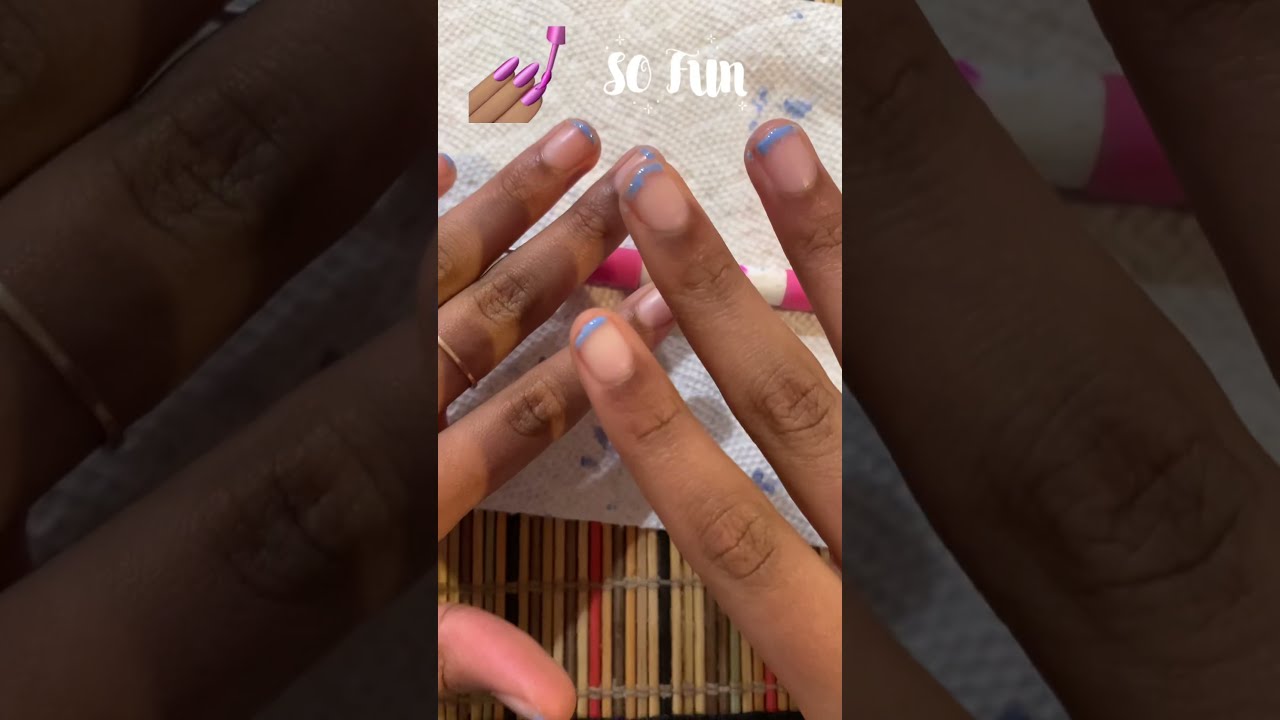 French tip tutorial 💅 - YouTube