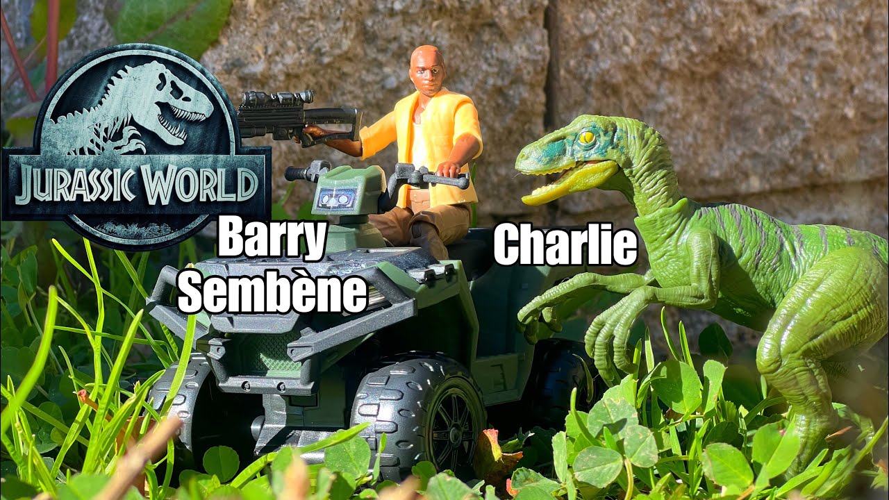 JURASSIC WORLD Legacy Collection Barry Sembène & velociraptor Charlie ...