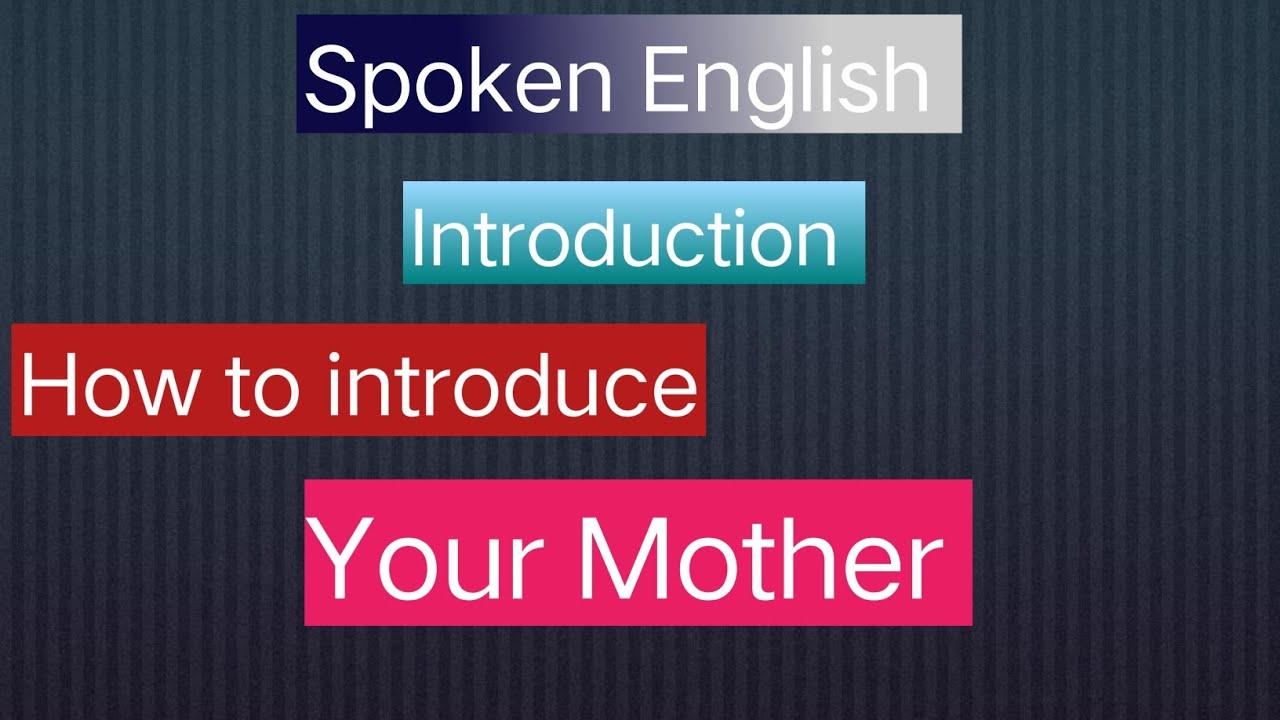 Introduction: Mother - YouTube