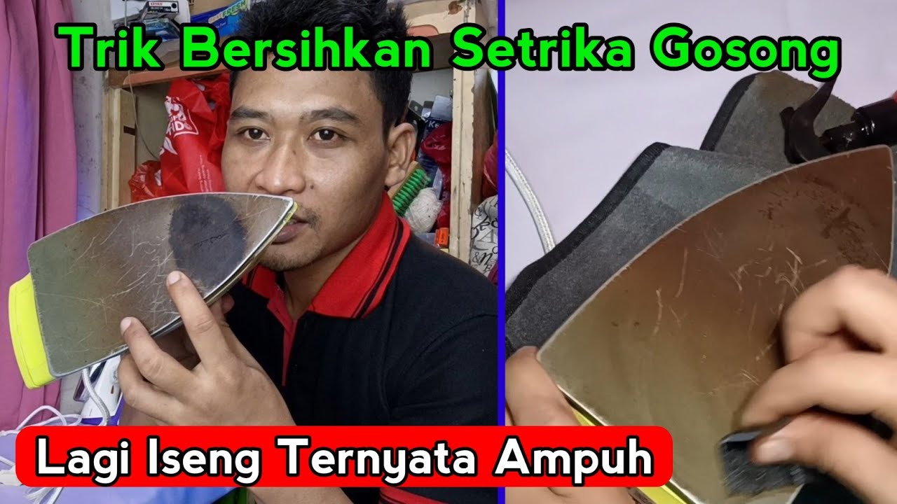 Terbaru Bersihkan Setrika Gosong Lengket Gampang banget - YouTube