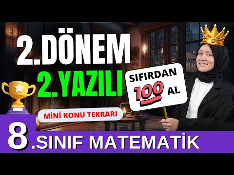 8. Sınıf Matematik 2. Dönem 2. Yazılı 2025 | 📝 SIFIRDAN 100 AL +PDF
