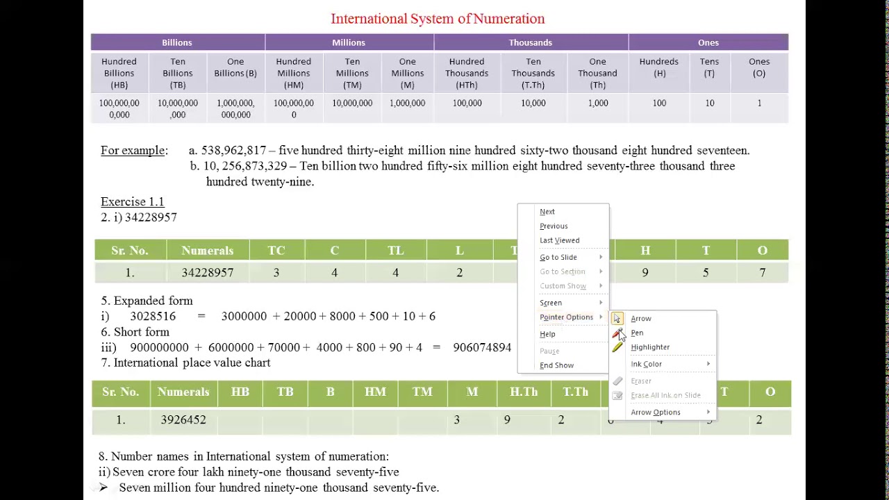 knowing our numbers - YouTube